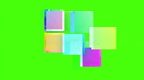 Multicolored Pixelated Rectangles Arranged Randomly Creating A Playful Effect On A Green Field