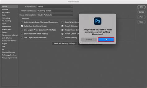 How To Reset The Photoshop Preferences File Greater Than Gatsby