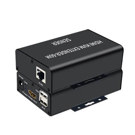 HD 1080P HDMI KVM Extender Over Cat5e Cat6 UP To 60M HDMI USB Extender Over RJ45 USB KVM