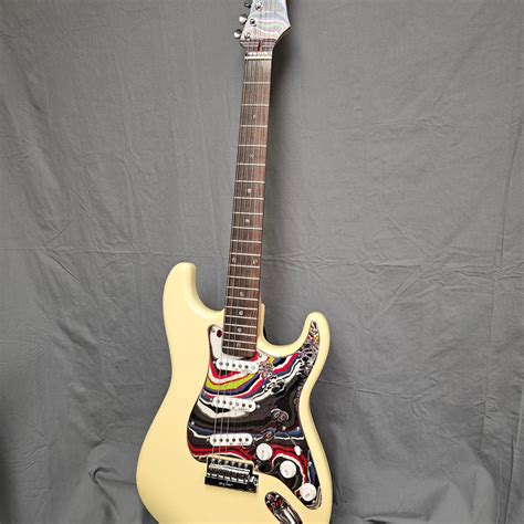 Strat Style Cream Colored Haught Guitars