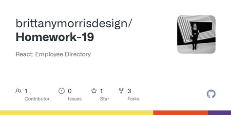 Github Brittanymorrisdesign Homework React Employee Directory