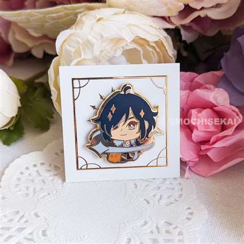 Kaeya Enamel Pin Genshin Impact Anime Pins Sumeru Liyue Mondstadt Cute Pin Etsy