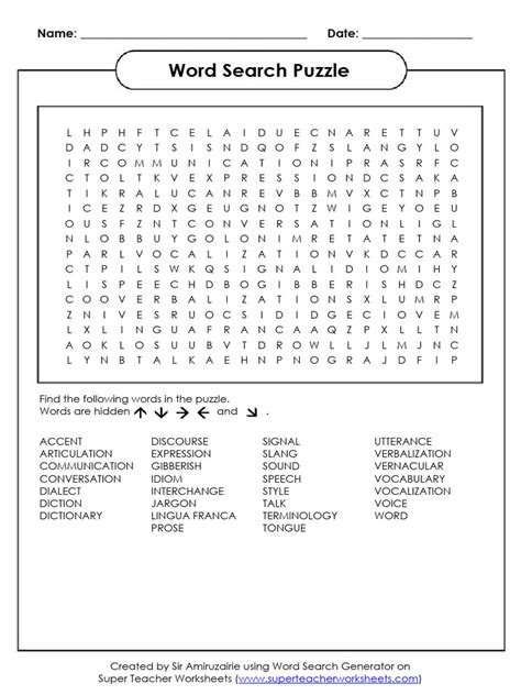 Word Search Language Terms Puzzle Pdf Jargon Speech