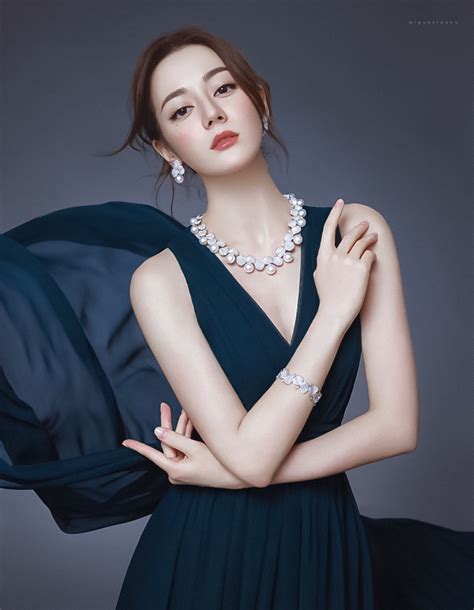 Cr： 觅果 饭修 迪丽热巴代言mikimoto御本… 高清图片，堆糖，美图壁纸兴趣社区