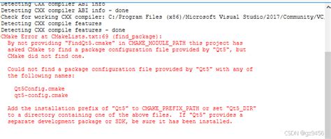 Windows下，用cmake编译qt项目，出现错误by Not Providing Findqt5cmake By Not Providing Findqt5cmake Csdn博客