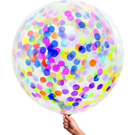 Artwrap Confetti Jumbo Balloon Multi Inflated Faberyay Balloons