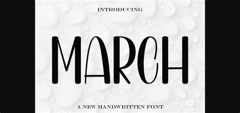 March Font Font Canyon