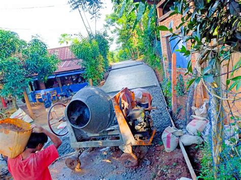 လိပ်သိုမြို့၊ အမှတ် ၆ ရပ်ကွက်၊ ရွာသစ်ကုန်းလမ်း ကွန်ကရစ်ခင်းခြင်းလုပ်ငန်း ရာနှုန်းပြည့်ပြီးစီး