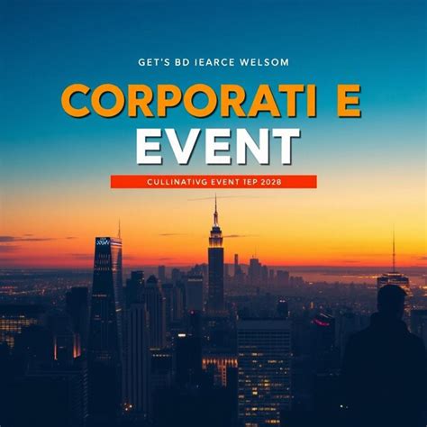 Corporate Event Poster Premium Ai Generated Image