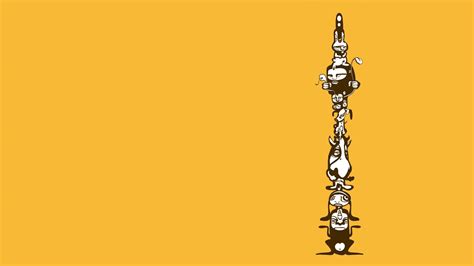 🥇 Minimalistic Totem Pole Wallpaper 65591