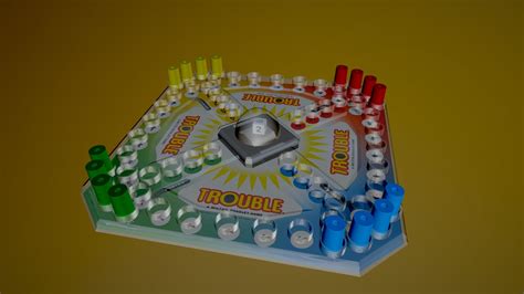 Trouble Board Game 3d Model By Monica Reuman Morooms [4d7edaa