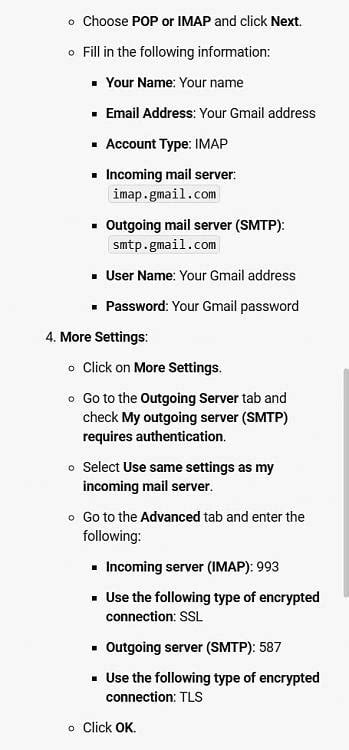 Setting Up Gmail In Ms Outlook Using Imap Big Problem Solved Windows 10 Forums