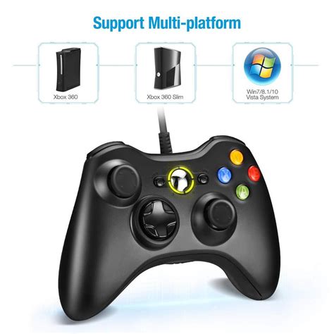 Wired Usb Game Controller Joystick For Microsoft Xbox 360 Wired