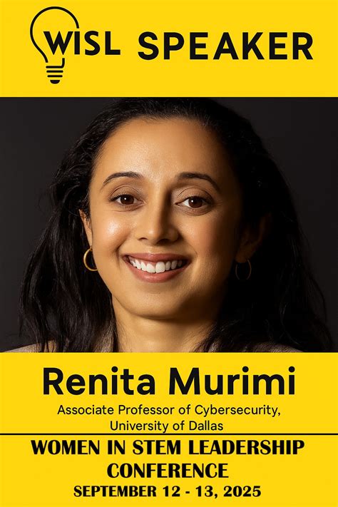 Women 🎙️wisl 2025 Speaker Spotlight Dr Renita Murimi Were Thrilled