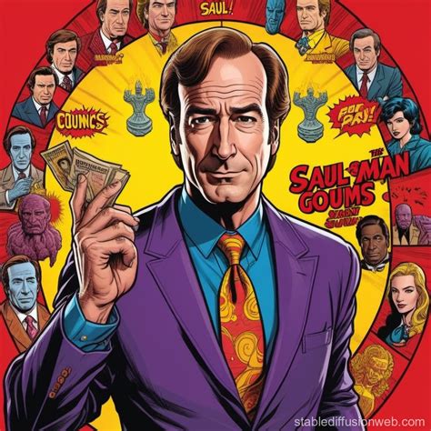 Saul Goodman From The Tv Series Better Call Saul With Lightsaber