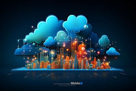 Premium AI Image Cloud Computing Cloud Symbol Vector Illustration 2