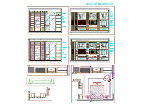 Dormitorio Principal En Autocad Descargar Cad 282 88 Kb Bibliocad