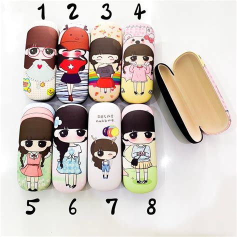 กล่องแว่นตา ลายการ์ตูน น่ารัก ๆ แถมฟรีผ้าเช็ดเลนส์ ลายการ์ตูนผู้หญิง Rose 646 Thaipick