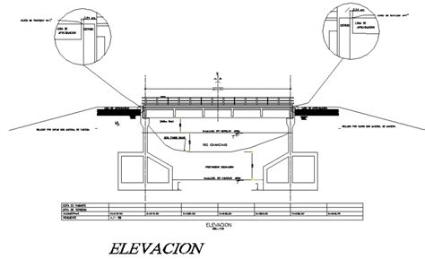 Elevation Bridge Plan Autocad File