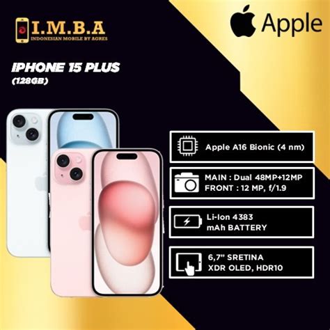 Jual Ip 15 Plus 128 256gb Garansi Resmi Indonesia Shopee Indonesia