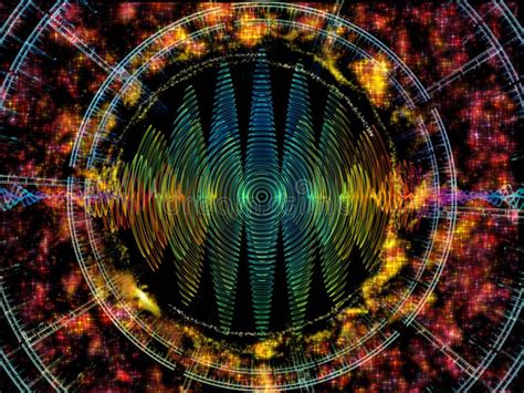 Visualization Of Radial Oscillation Stock Illustration Illustration