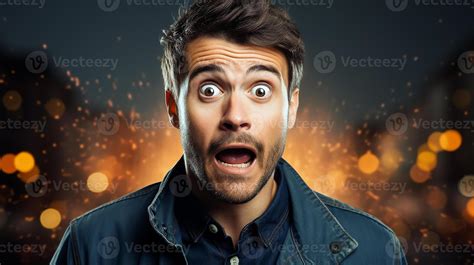 AI Generated Shocked Surprised Expression Man 37128602 Stock Photo At