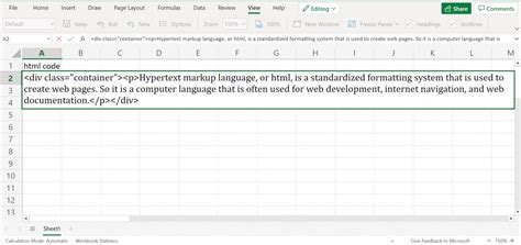 How To Convert HTML To Text In Cells In Excel Sheetaki