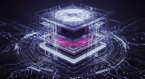 Digital Core Layers Of Future Tech Intersect Innovation And