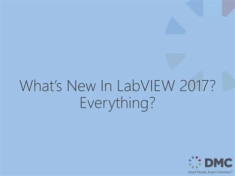 Whats New In Labview 2017 Pptx