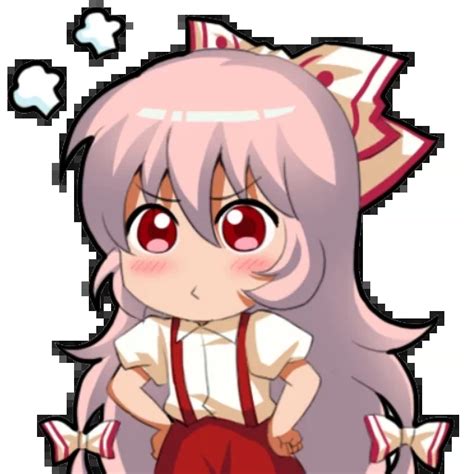Fujiwara No Mokou Smug Faces — Whatsapp Stickers Pack