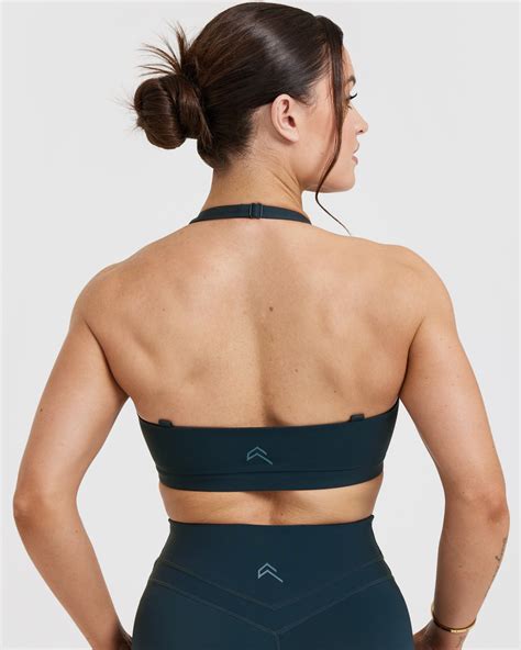 Unifiedmove Twist Sports Bra In Oil Blue Oner Active