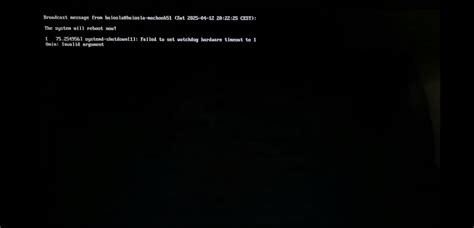 Getting Systemd Console Message Before Rebootshutdown Newbie