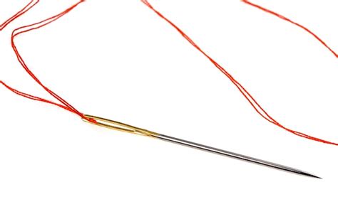 Premium Photo Thread A Needle