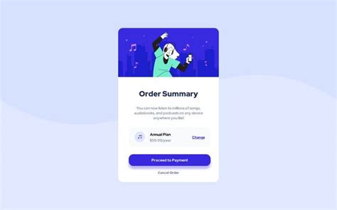 Frontend Mentor Order Summary Component Coding Challenge Solution
