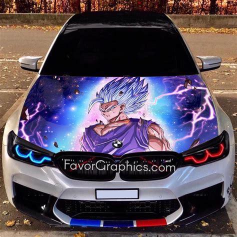 Gohan Dragon Ball Itasha Car Vinyl Hood Wrap Decal Sticker Favor Graphics