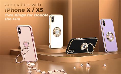 Xyz For Iphone X Caseiphone Xs Case With Stand Phone Case With Double Ring