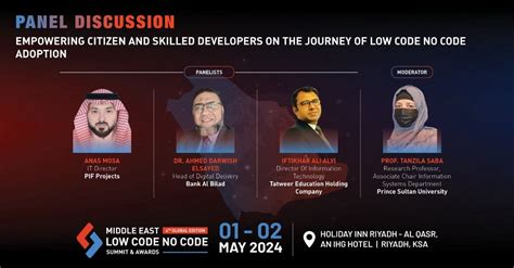 Middle East Low Code No Code Summit On Linkedin Up Next Is An Interesting Panel Discussion On