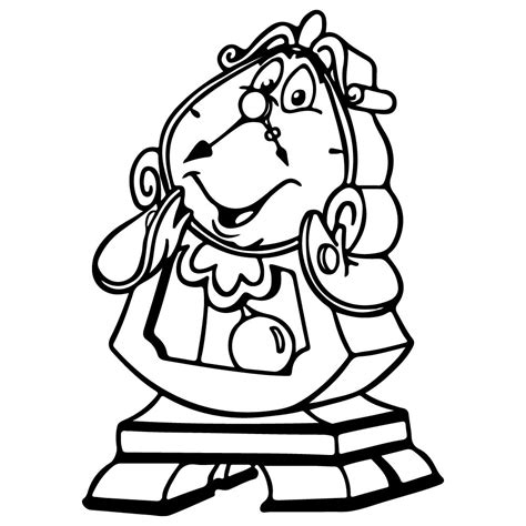 Cogsworth Coloring Coloring Pages