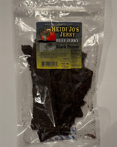 Black Pepper Beef Jerky Heidi Jos Jerky