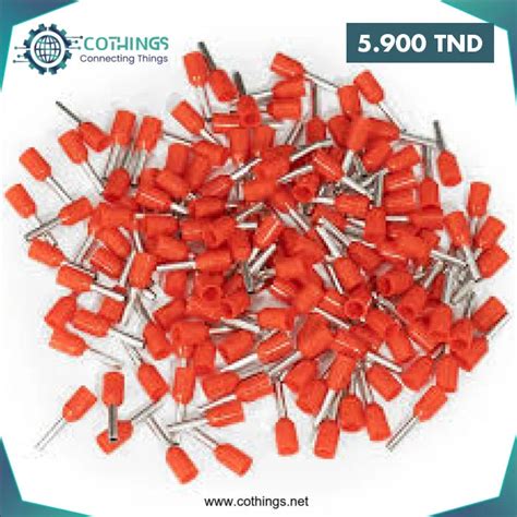 Connecteur De Fil électrique Rouge E1508 Borne Isolée Nuits Fin 100