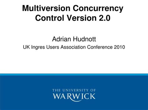 ppt multiversion concurrency control version 2 0 powerpoint
