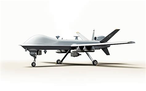 Premium Photo Advanced Uav Surveillance On White Background