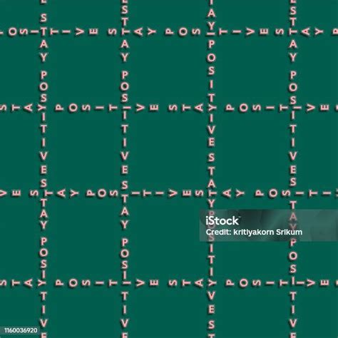 패션 직물 웹 벽지 및 모든 인쇄를위한 그리드 창 검사 양식 원활한 패턴 디자인의 긍정적 인 문구 장식 긍정적인 감정 표현에