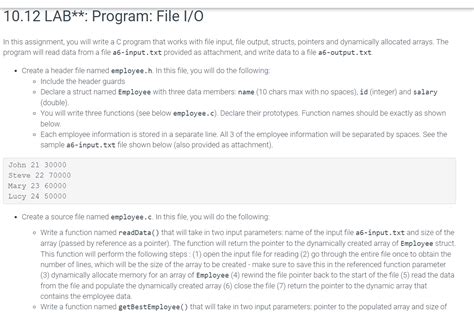 Solved In This Assignment You Will Write A C Program That