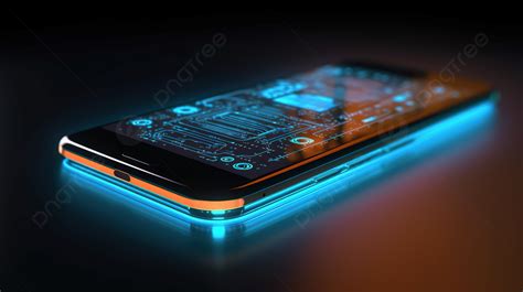 Symbolic Code Parts On Mobile Screen Embodying The Essence Of Coding And Programming In A 3d