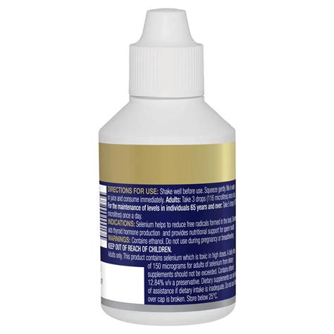 Buy Bioceuticals Selenium Drops 50ml Oral Liquid Online Only Online At Chemist Warehouse®