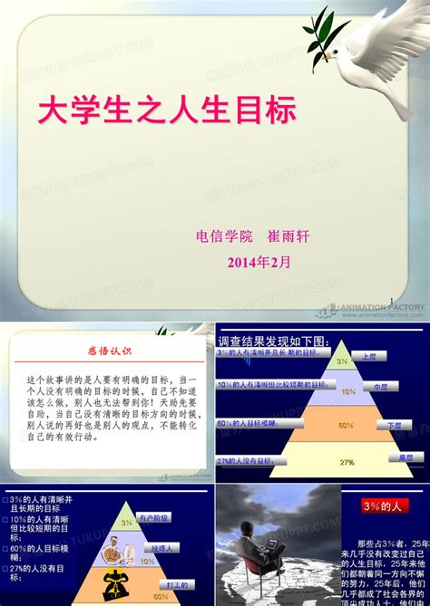 大学生人生目标PPT模板下载 编号qdmwagvl 熊猫办公