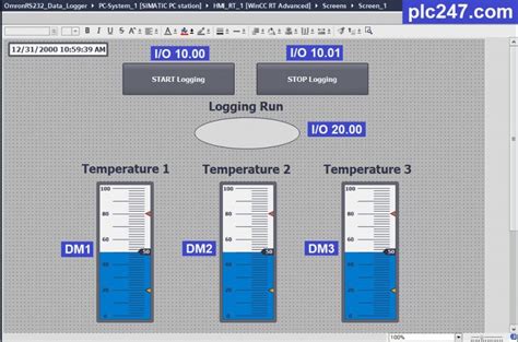 Tutorial Plc Omron And Wincc Data Logger To Excel