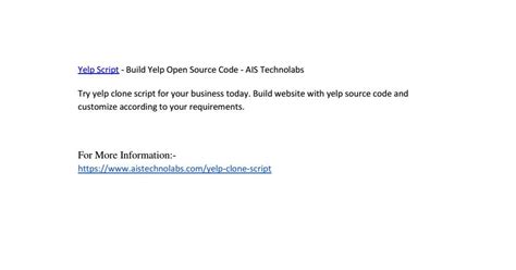 Yelp Script By Kavya Issuu
