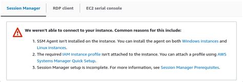 Cant Connect To Instance Using Session Manager Aws Repost